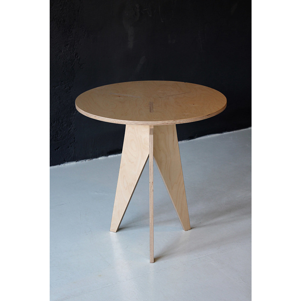 Mesa de Centro de Madeira Compensada com Montagem Simples por Encaixe ...