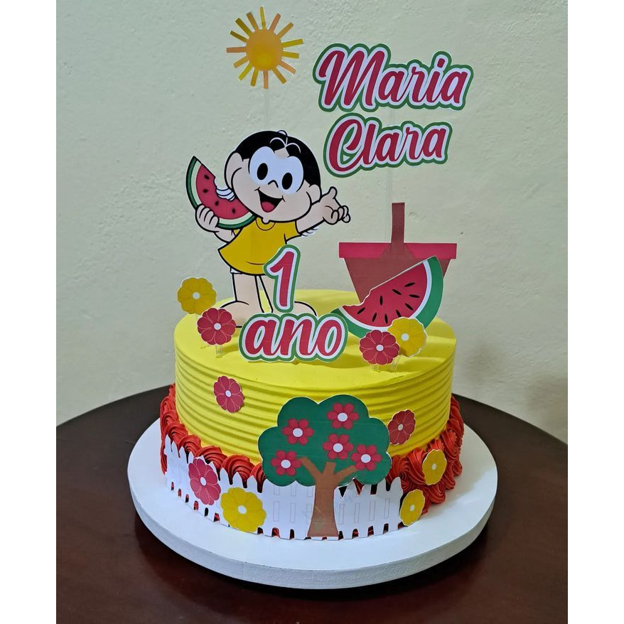 Topo Topper de bolo Magali personalizado com nome e idade | Shopee Brasil