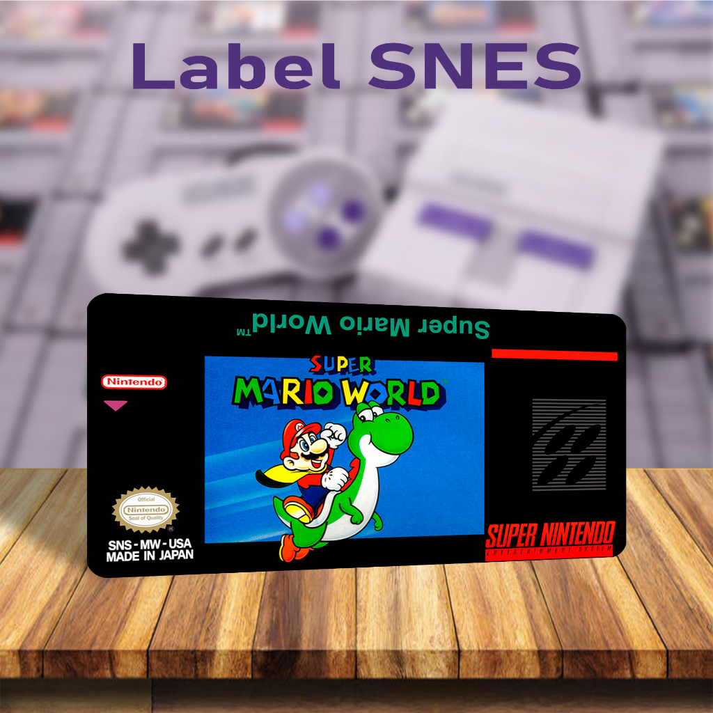 Kit Label Para cartucho de Super Nintendo Etiqueta para restaurar SNES ...