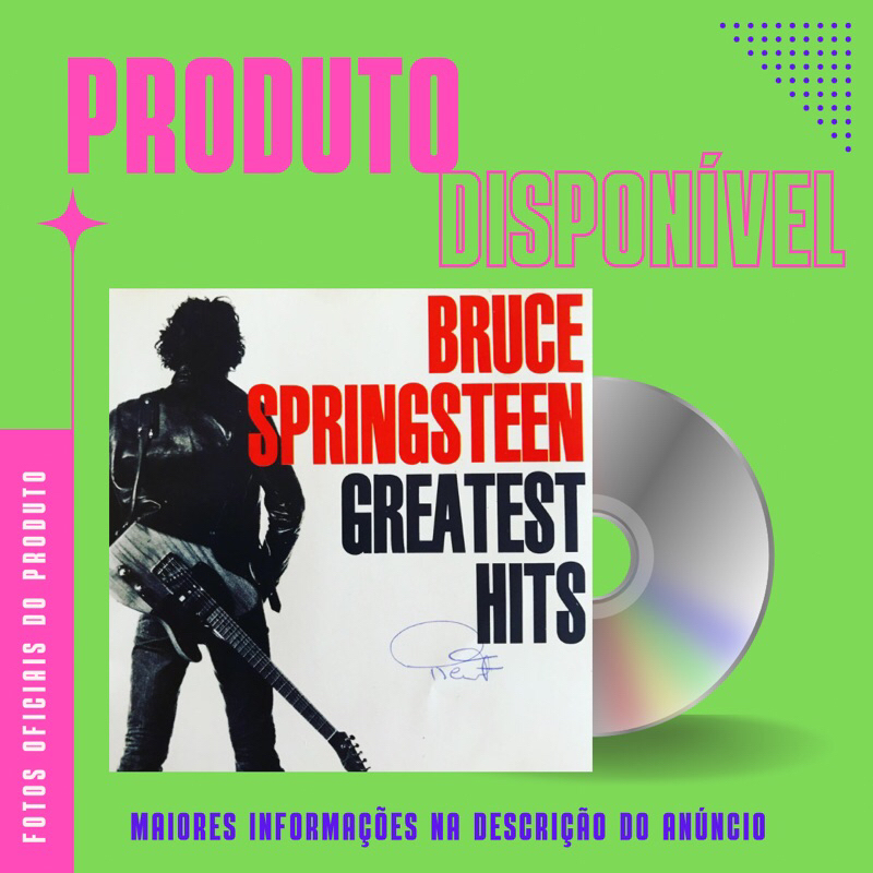 CD BRUCE SPRINGSTEEN - GREATEST HITS | Shopee Brasil