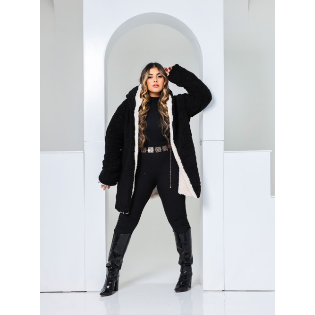 Casaco teddy dupla face max GROSSO quentinho sobretudo pelo | Shopee Brasil