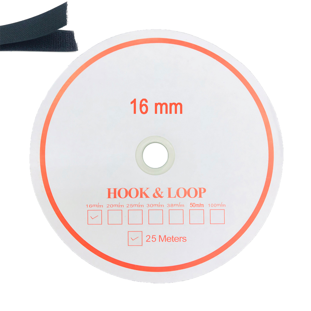 Velcro 16mm Hook Loop Rolo com 25 mts Macho e Fêmea (PAR) | Shopee Brasil
