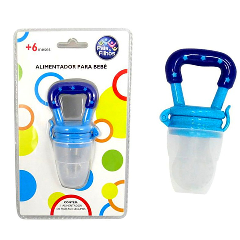Alimentador Frutas Bebê Pais & Filhos Bico Silicone Chupeta - PRODUTO ...