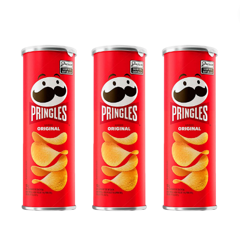 Pringles Original - KIT 3 Unidades - 104g | Shopee Brasil