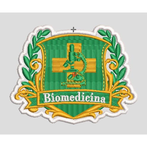 Patch Aplique Bordado Termocolante Brasões Biomedicina | Shopee Brasil