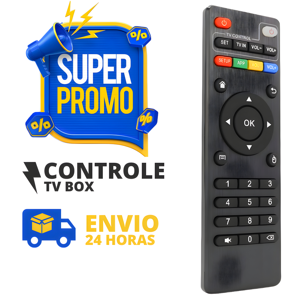 Controle Remoto Tv Box Universal Entrega Rapida 4k Mx9 Tx3 Tx2 Tx9 Mxq ...
