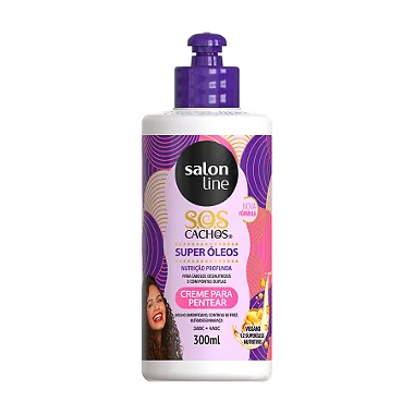 Creme de Pentear Salon Line S.O.S Super Óleos Nutritivos 300ml | Shopee Brasil