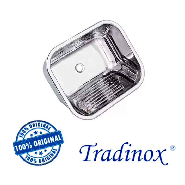 Tanque Inox 40x34 (AÇO 304) - (ORIGINAL) TRADINOX | Shopee Brasil