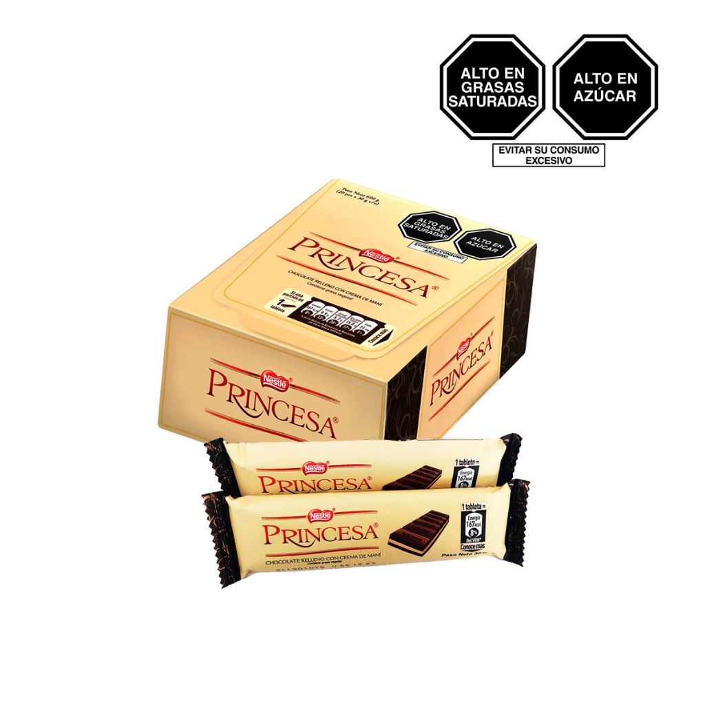 Chocolate Princesa da Nestlé Clássico 30g Caixa com 20 unidades ...