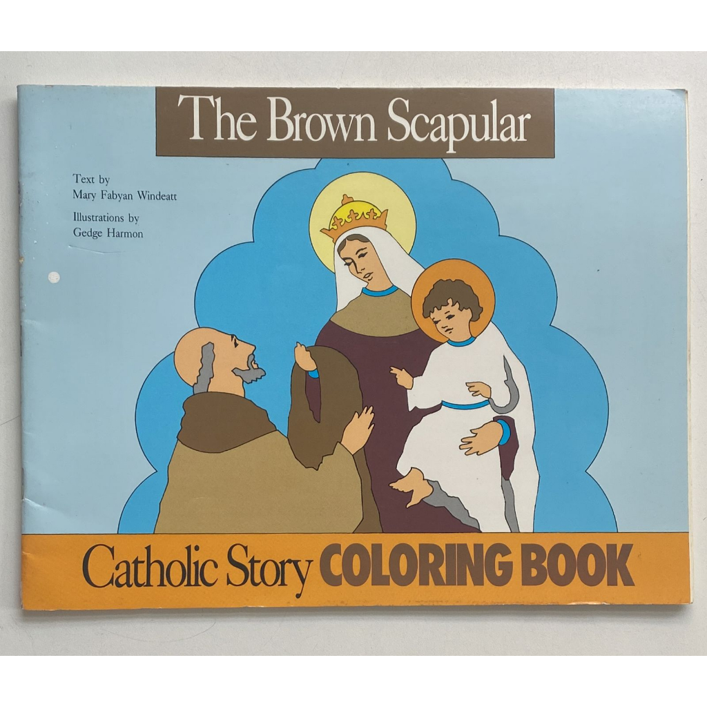 The Brown Scapular - Catholic Story - Coloring Book | Shopee Brasil