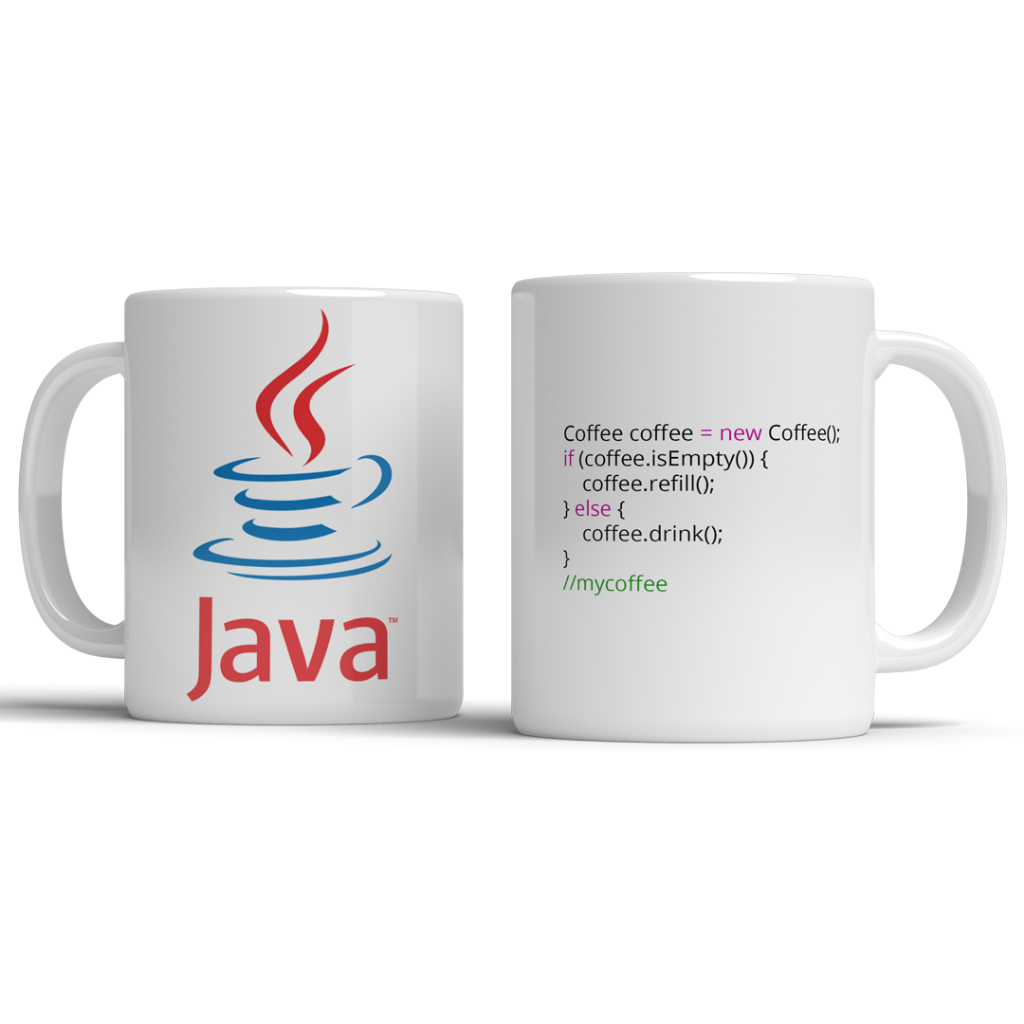 Caneca Programador Java Personalizada Com Nome - Xícara Porcelana 325ML | Shopee Brasil