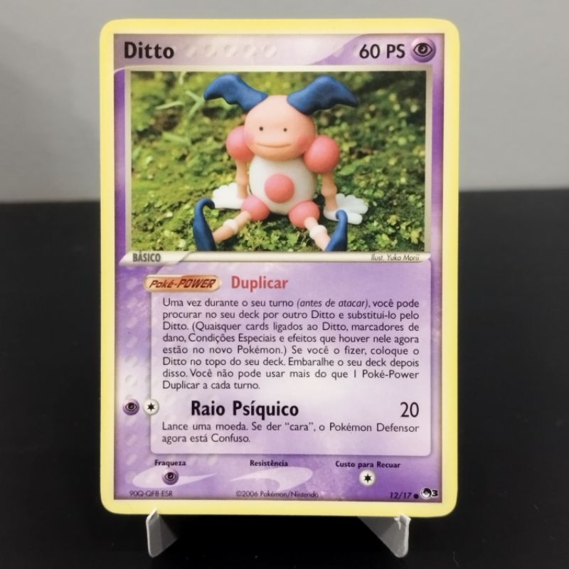 Carta Pokémon Original Ditto 12/17 Yuka Morii | Shopee Brasil