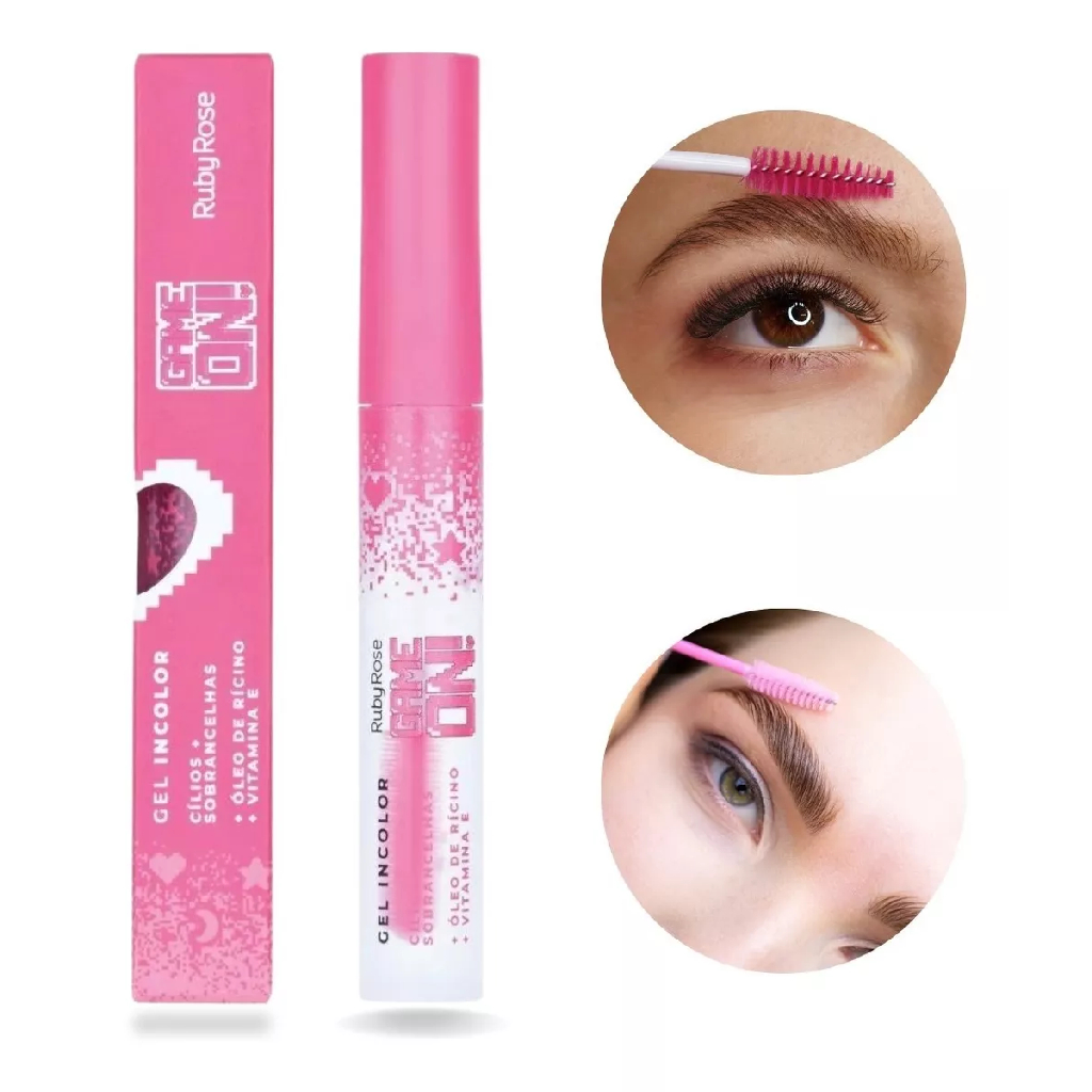 Gel Incolor Ruby Rose Game On: Fixação Duradoura e Definição Impecável ...