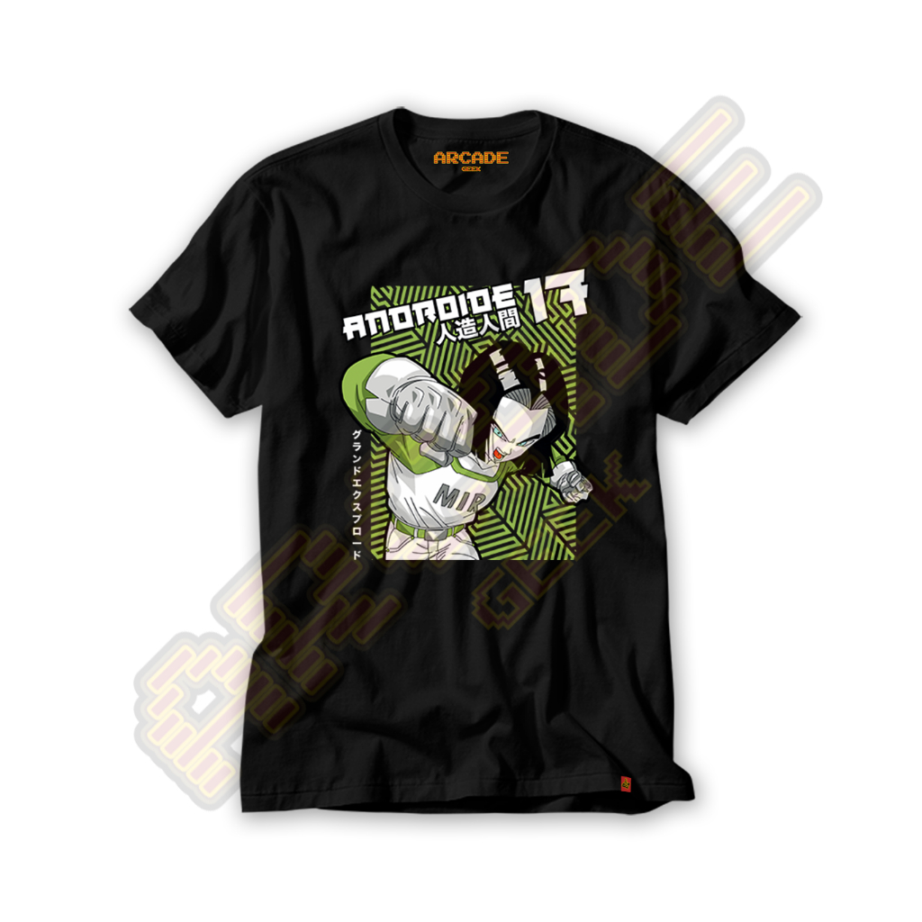 Camiseta Anime Dragon Ball Z Super Androide Numero 17 Torneio Poder ...