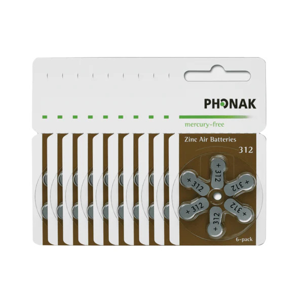 60 Pilhas Baterias P312 Pr41 Aparelho Auditivo - Phonak | Shopee Brasil