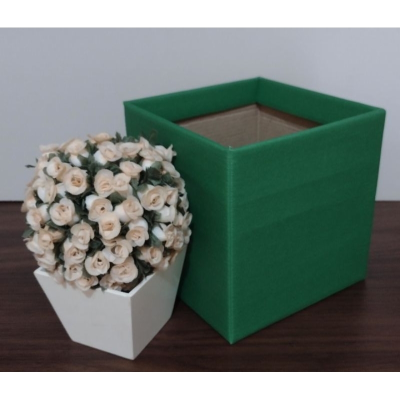 Cachepô decorativo de papel em papelão microondulado G com 10 unidades ...