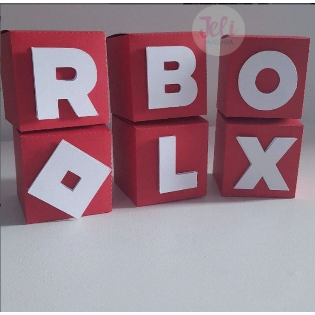 10 Caixas cubo Roblox | Festa Infantil | Shopee Brasil