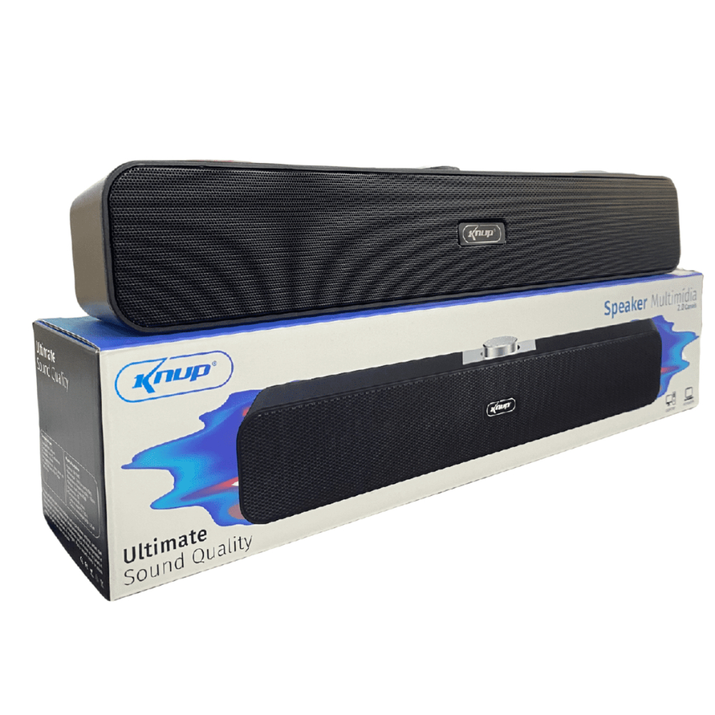 Caixa de Som Soundbar Subwoofer PC Smart TV Notebook USB P2 Knup ...