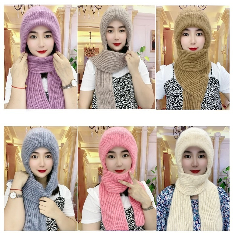 Touca + Cachecol Brilhante Aquecer e Manter Quente Para Inverno e ...