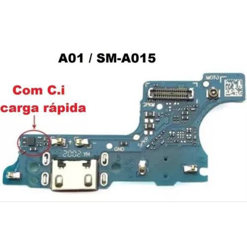 Placa plaquinha Conector Carga Com Microfone A01 A015 | Shopee Brasil