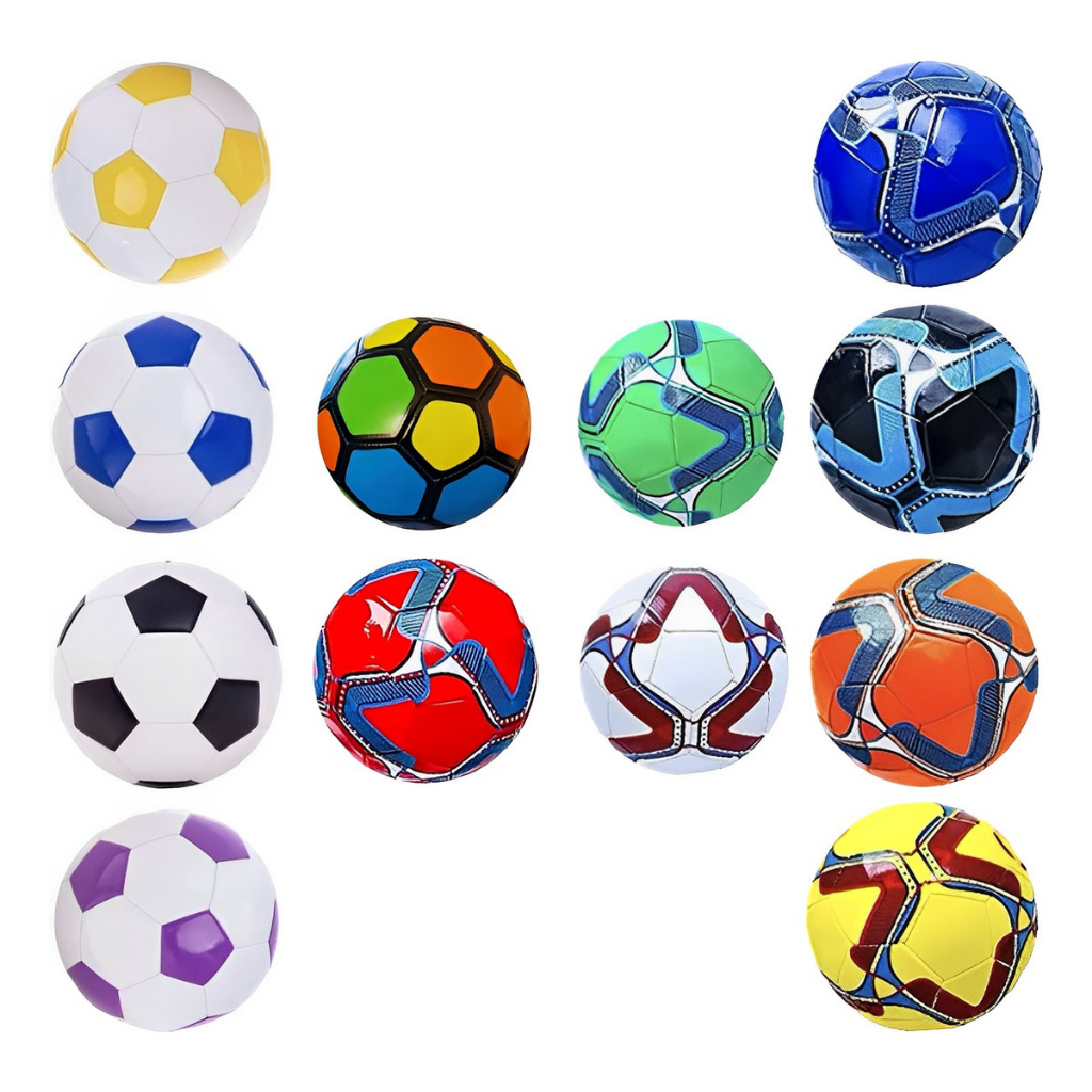 kit 15 mini Bolas De Futebol N°2 de Couro Sintético Alta Qualidade bola ...