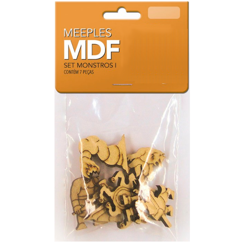 Kit Meeples Set 7 Miniaturas Monstros 1 Rpg Tokens Mdf | Shopee Brasil