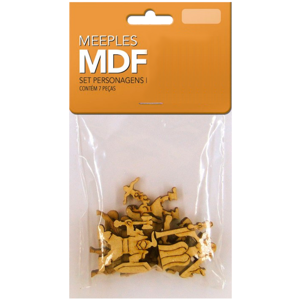 Kit Meeples Set 7 Miniaturas Personagens 1 Rpg Tokens Mdf | Shopee Brasil