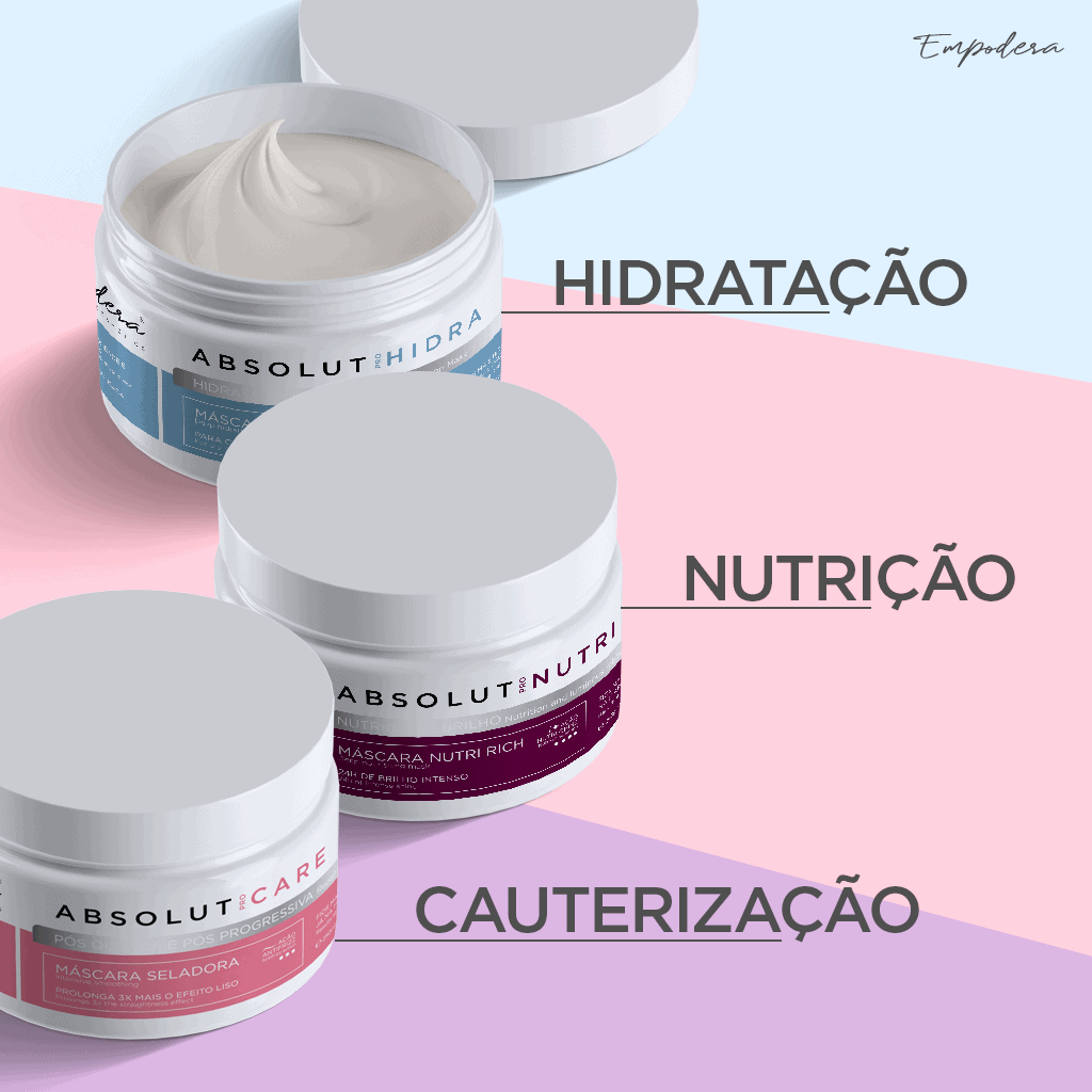 Cronograma Capilar Empodera Cosmetics Profissional Care 3x250g | Shopee Brasil