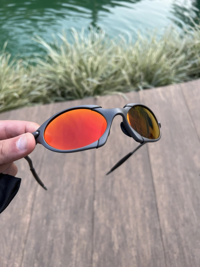 Óculos Romeu 1 com lente polarizada uv 400 - cinza fosco | Shopee Brasil