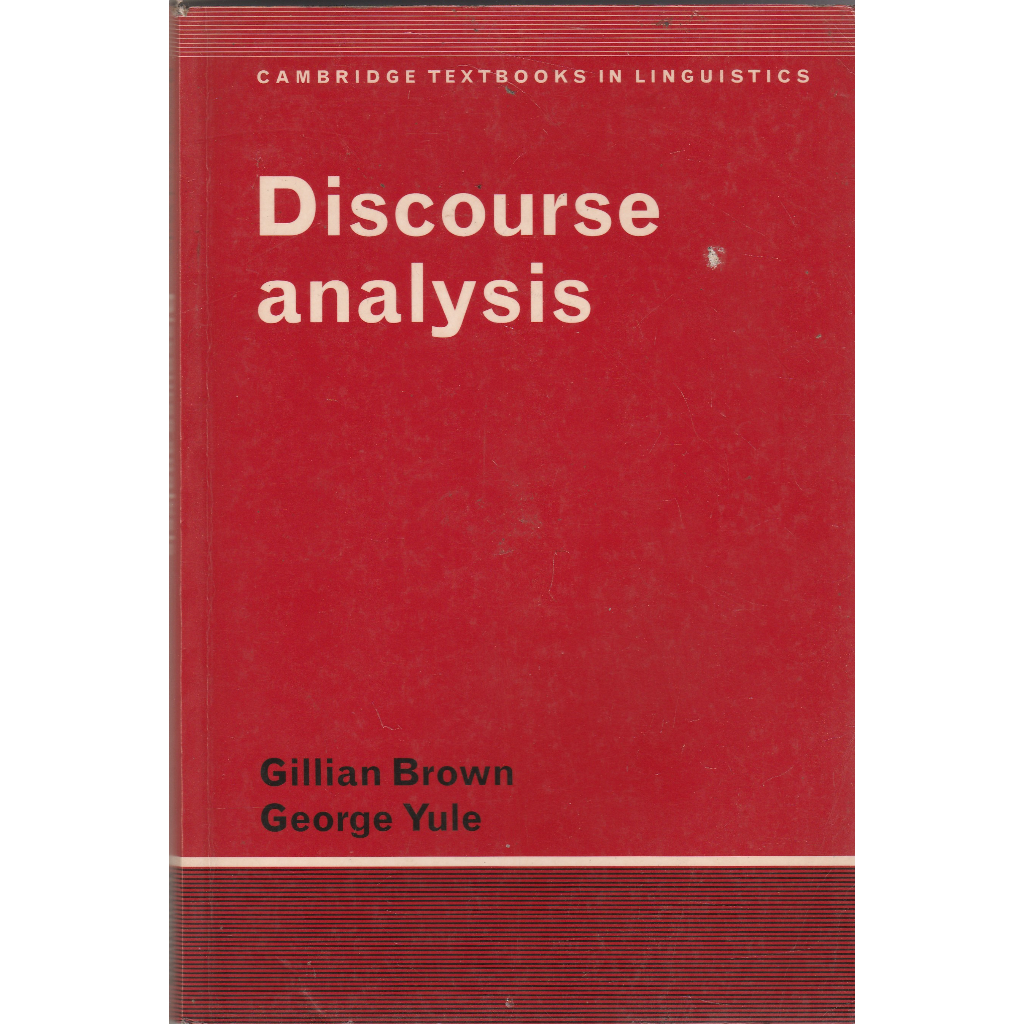 Livro Discourse Analysis - Cambridge Textbooks in Linguistics | Shopee Brasil