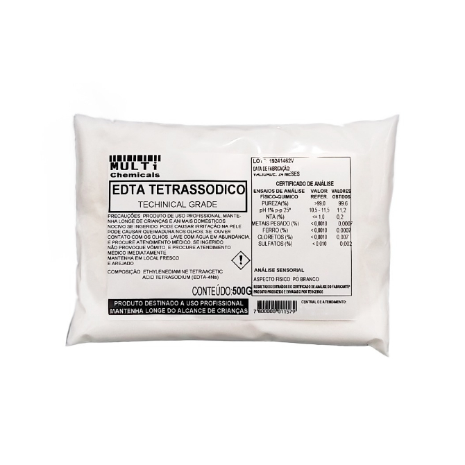 EDTA Tetrassodico - 500G | Shopee Brasil