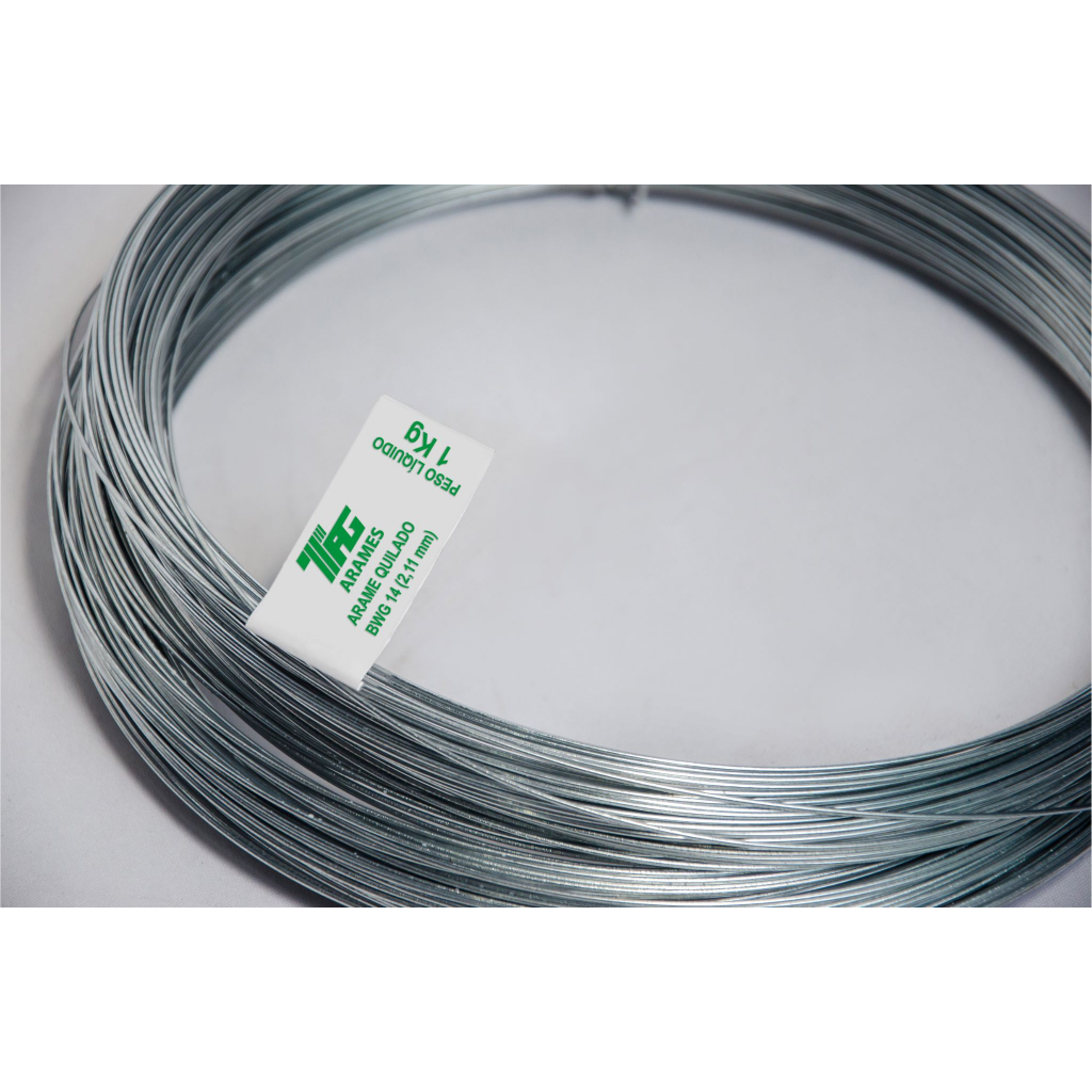 ARAME GALVANIZADO BWG 14 (2,10mm) | Shopee Brasil
