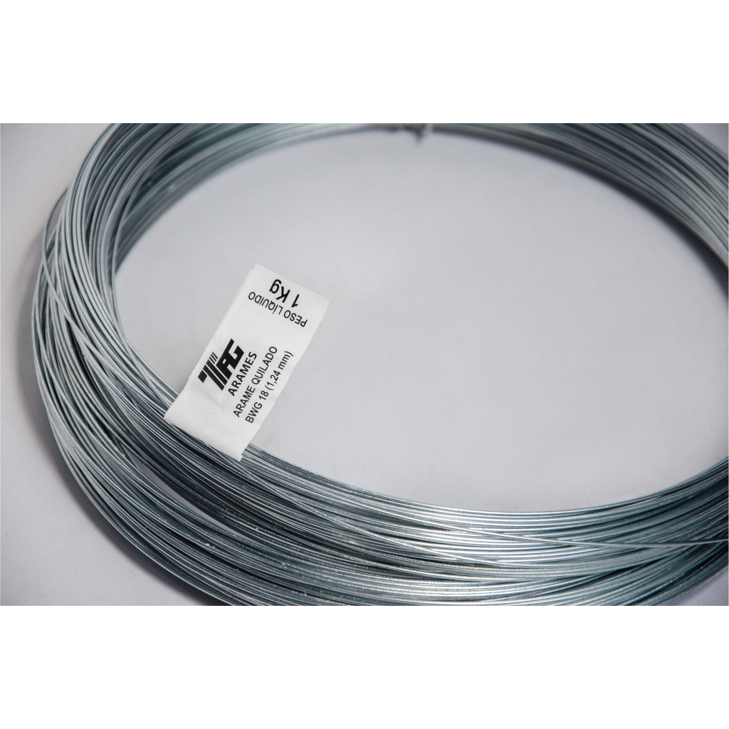ARAME GALVANIZADO BWG 18 (1,24mm) | Shopee Brasil