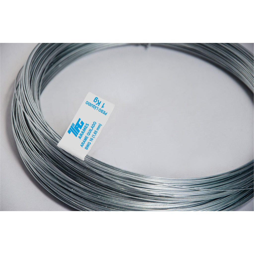 ARAME GALVANIZADO BWG 16 (1,65mm) - Corre Que Ta Baratinho