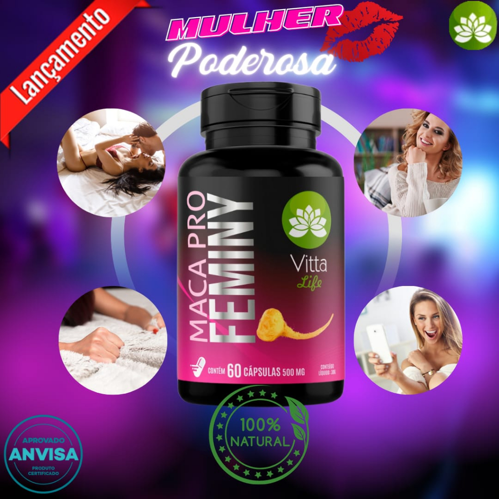 Maca Pro Feminy MULHER Evolução Da Maca Peruana Muito +Potente | Shopee ...