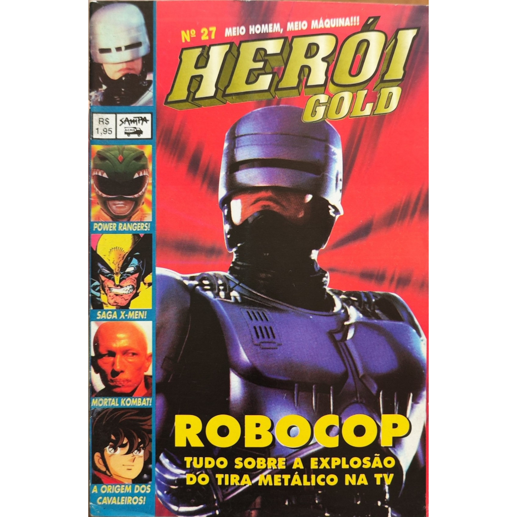 Revista Herói Gold 27 Robocop Mortal Kombat Power Rangers | Shopee Brasil