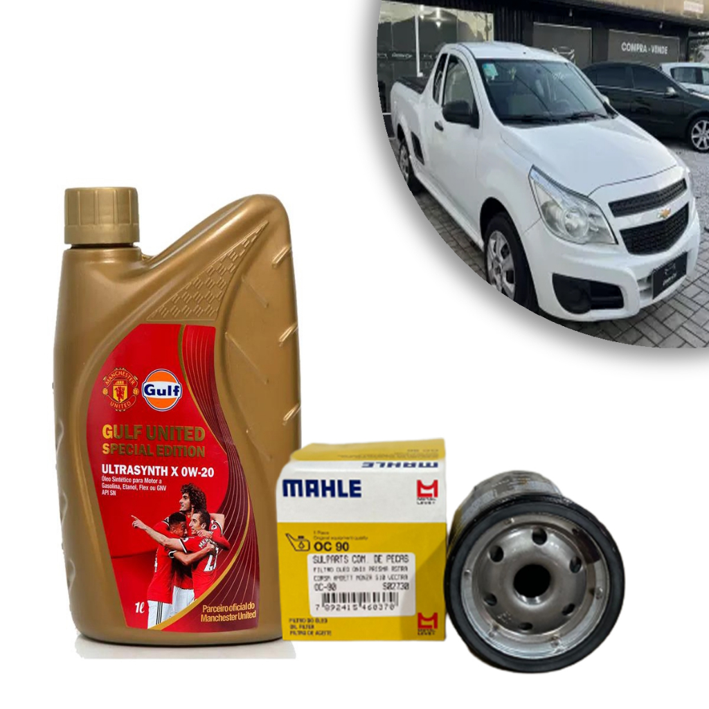 Kit troca de óleo montana 1.4 Gulf 0W20 e filtro Mahle OC90 | Shopee Brasil