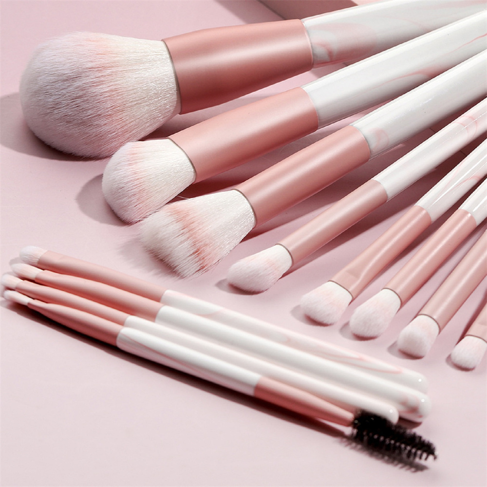 KIT 12 Pincel de Maquiagem Rosa | Shopee Brasil