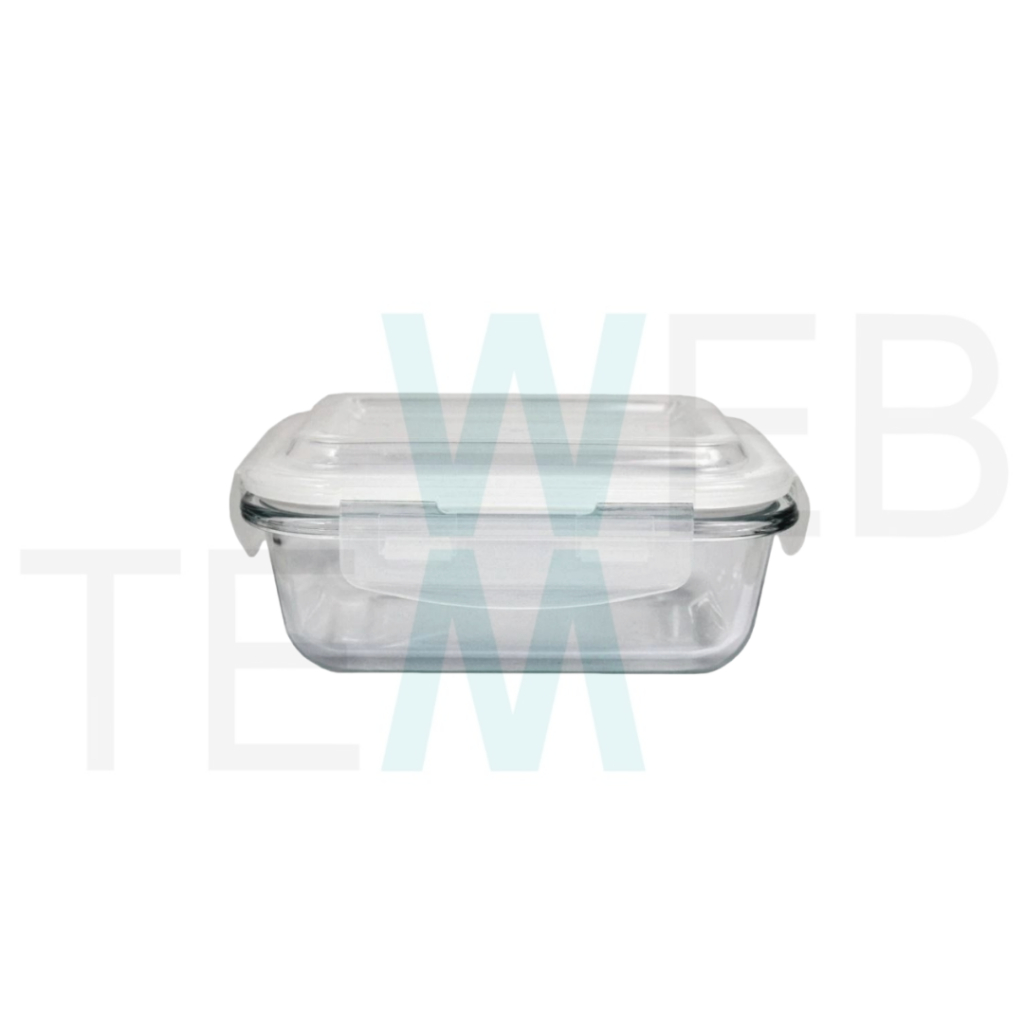 Pote Hermético Marmita de Vidro Retangular 370ml | Shopee Brasil