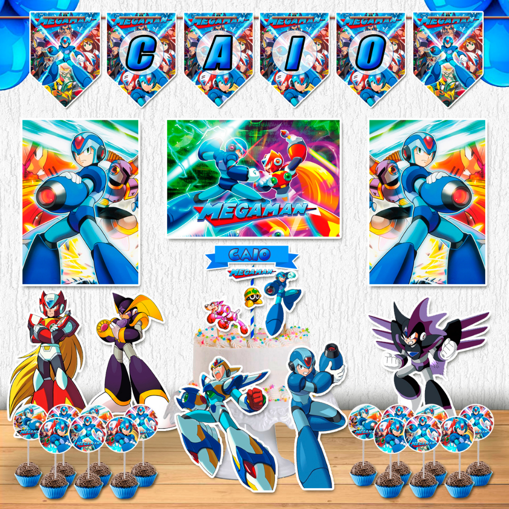 Festa Mega Man Games Kit Festa em Casa | Shopee Brasil