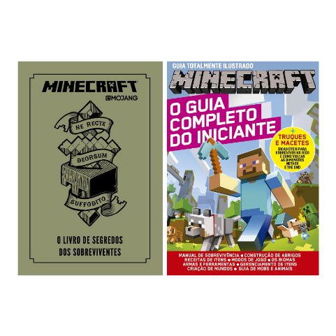 Kit Minecraft: O Livro de Segredos dos Sobreviventes + Guia totalmente ...