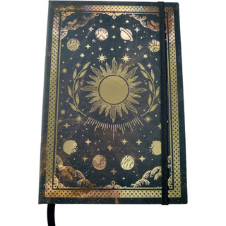 Caderno Capa Dura Sistema Solar Artesanal | Sol e Planetas | Grimório ...