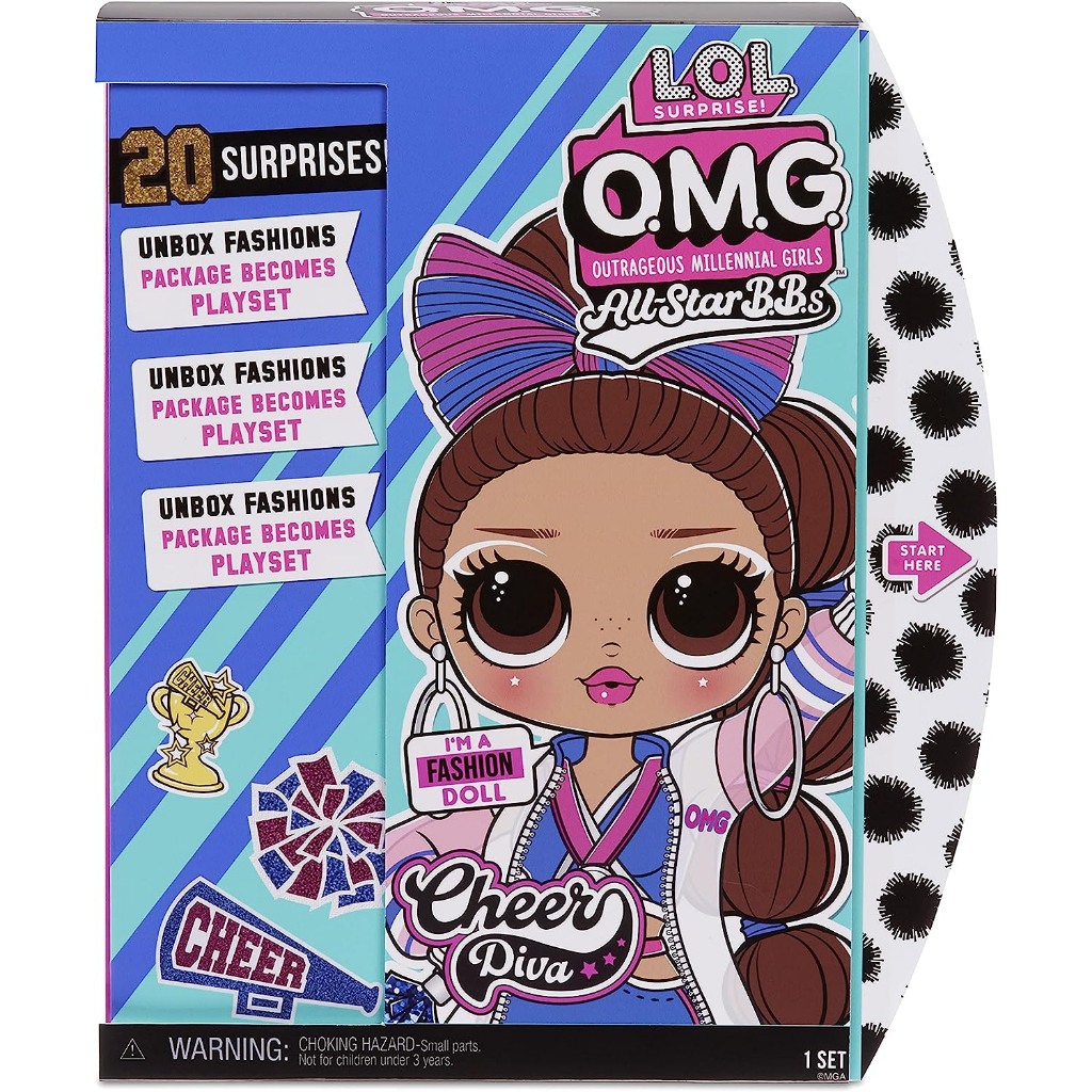 Boneca LOL Surprise OMG Sports Cheer Diva Competitive Cheerleading ...