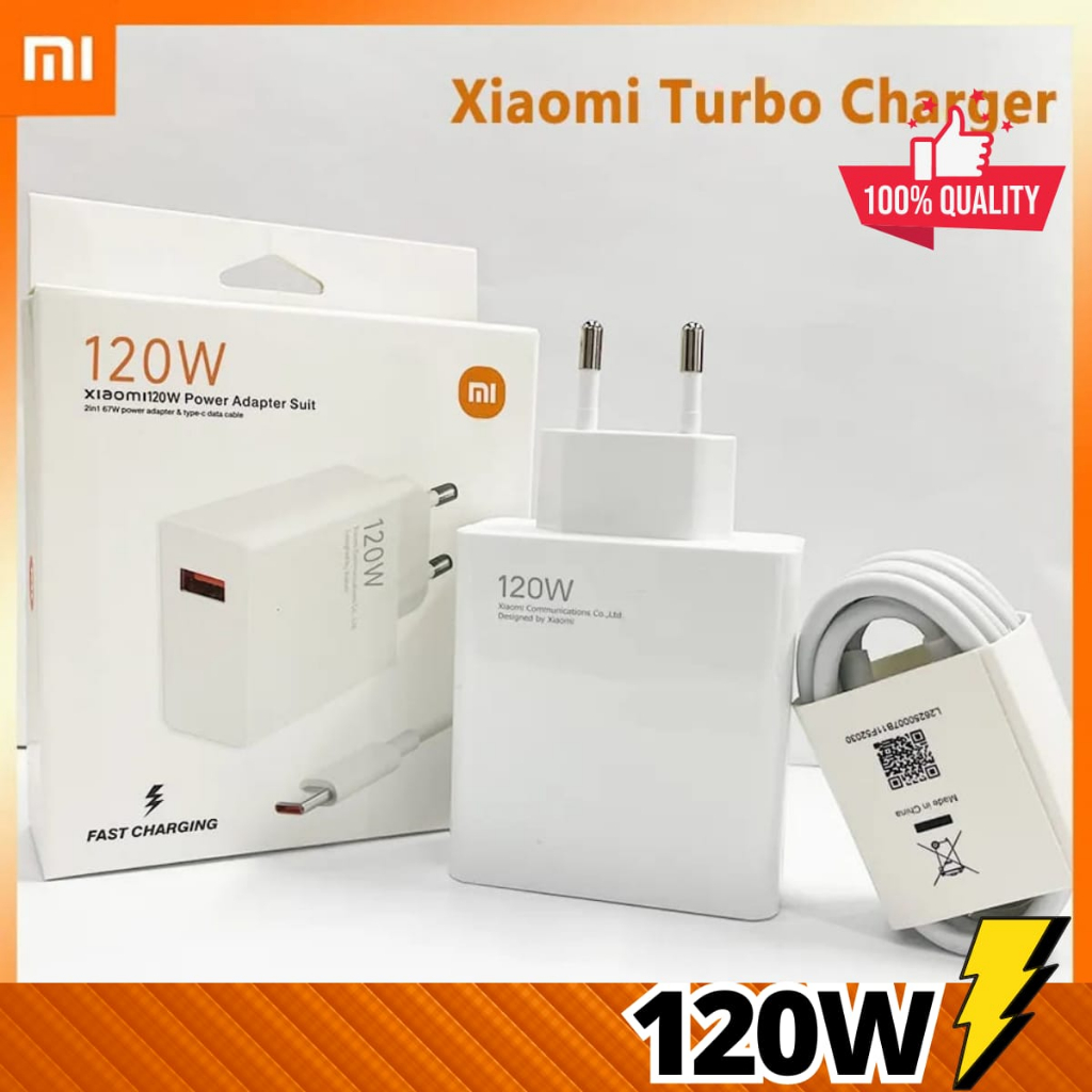 Carregador Turbo 120w Xiaomi Redmi Note Poco X3 Mi 11t Pro 12 F4 Gt Mi 9/10 | Shopee Brasil
