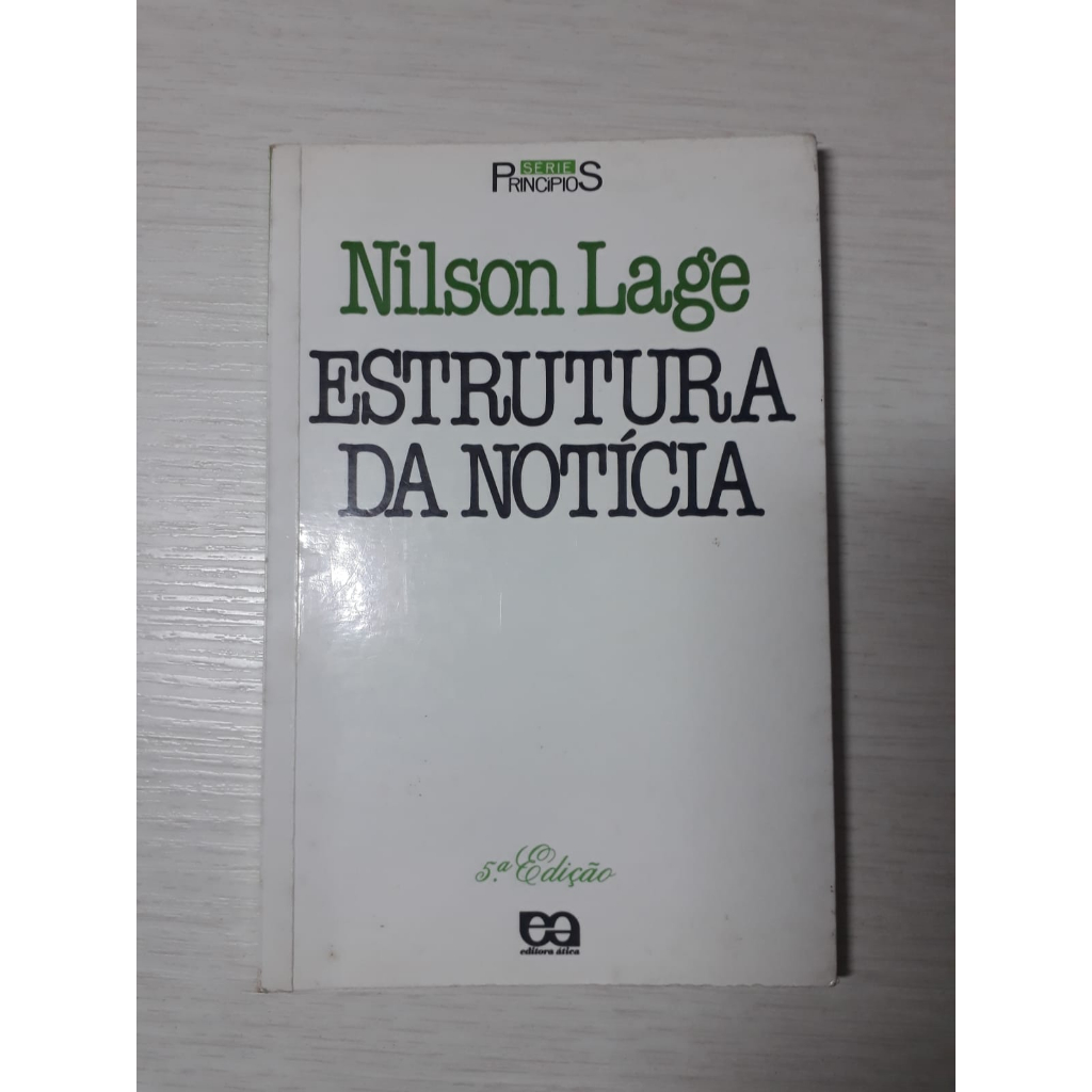 Livro - Estrutura da Notícia - Nilson Lage (usado) | Shopee Brasil