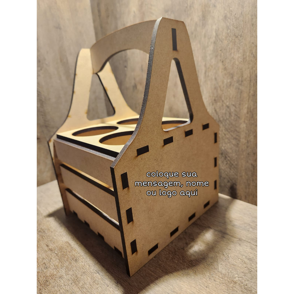 Engradado porta-cerveja e lata MDF - Especial Dia dos Pais ...