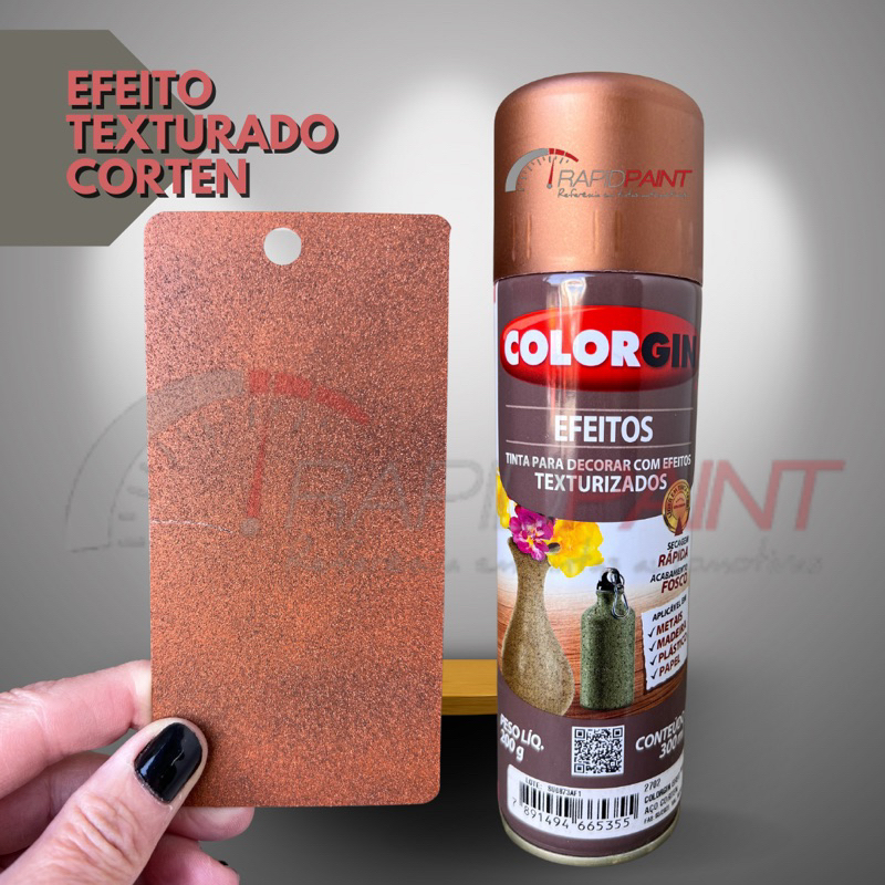 Spray Aço Corten Texturizado Colorgin | Shopee Brasil