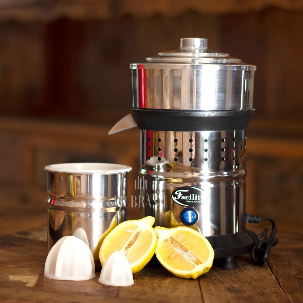Extrator Espremedor Sucos Laranja Industrial Inox Profissional (Bivolt ...