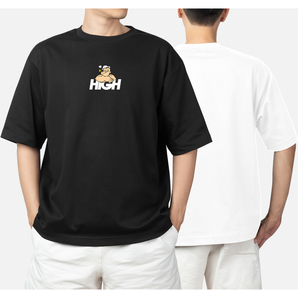 Camiseta HIGH x Popeye logo simple | Shopee Brasil