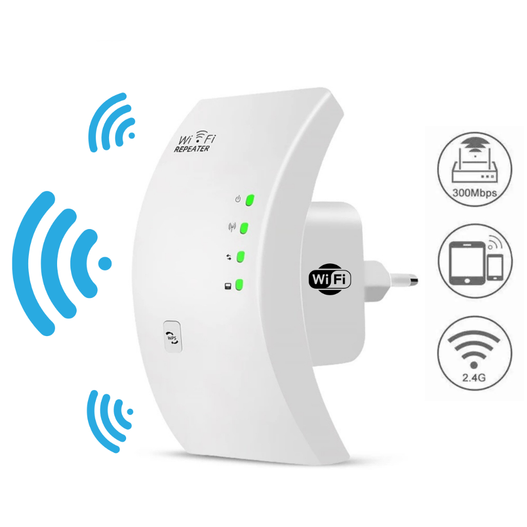 Repetidor De Sinal Wifi Amplificador Extensor De Sinal Wifi 2.4g ...